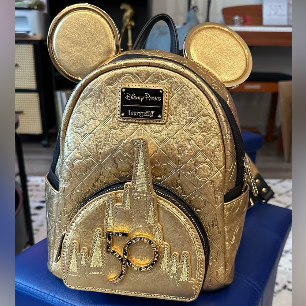 Loungefly Walt Disney World 50th Anniv. Backpack Bag … - Gem